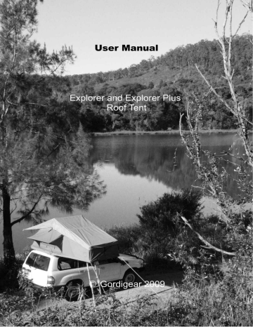 Gordigear Roof Tent Explorer Plus, Explorer User Manual | Manualzz
