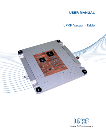 LPKF Vacuum Table User Manual | Manualzz