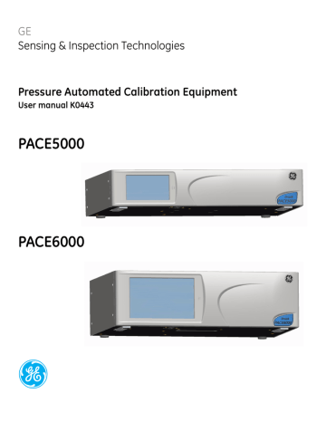 GE Druck PACE 5000 6000 User Manual | Manualzz