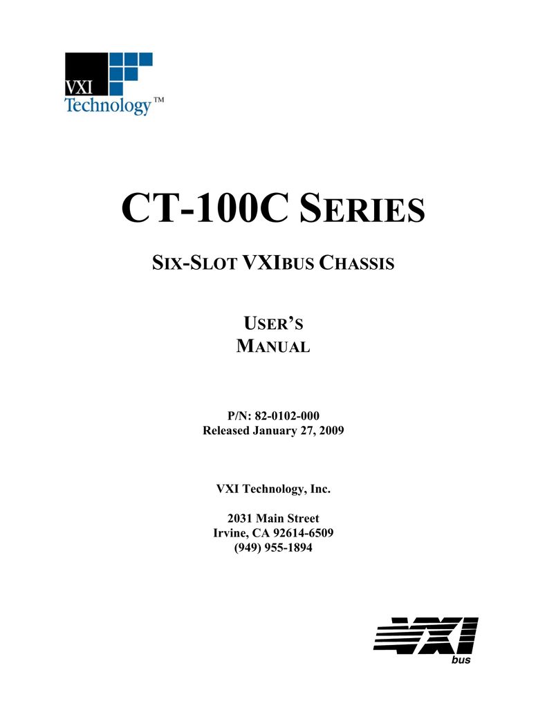 CT-100C SERIES | Manualzz