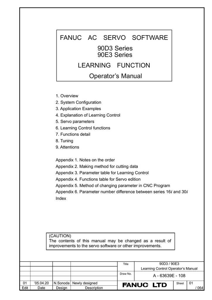 fanuc pmc parameters