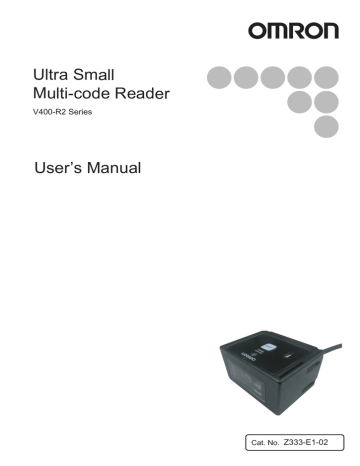 OMRON V400-R2 Series Multi-code Reader User’s Manual | Manualzz
