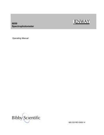 jenway 6850 Operating Manual | Manualzz