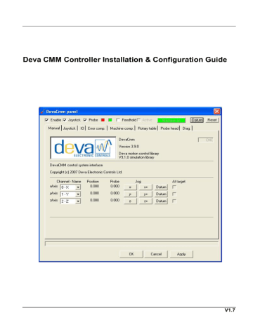 Deva CMM Controller Installation & Configuration Guide | Manualzz