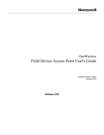 Field Device Access Point FDAP User's Guide | Manualzz