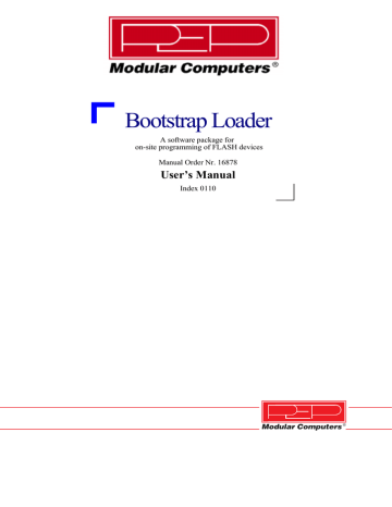 Bootstrap Loader User's Manual | Manualzz