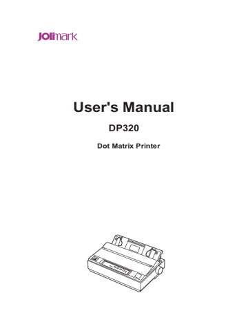 Jolimark DP320 User manual | Manualzz