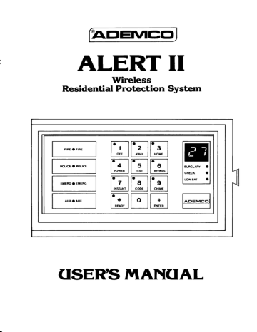 ALERT II User's Manual | Manualzz
