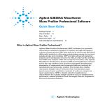 Agilent MassHunter Profinder Software Quick Start Guide | Manualzz