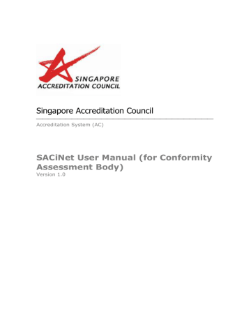 SACiNet User Manual for Conformity Assessment Body | Manualzz