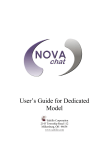 NOVA chat 5, NOVA chat 8, NOVA chat 10 User's Guide | Manualzz
