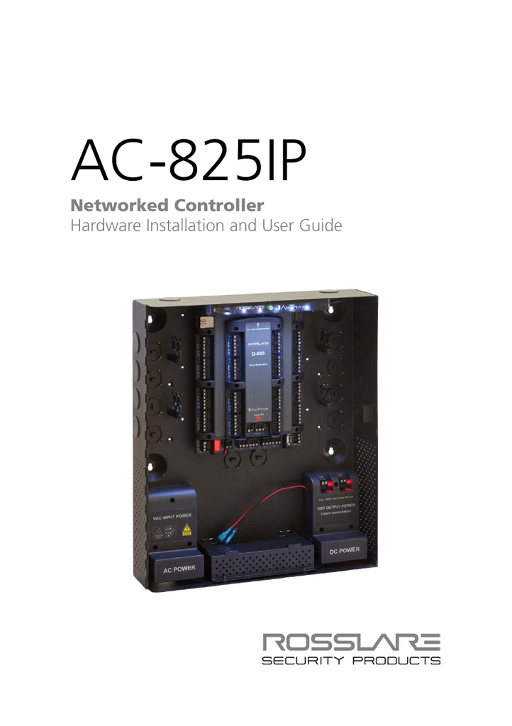 AC-825IP Hardware Installation and User Guide | Manualzz