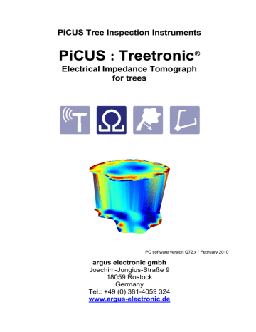 PiCUS Treetronic - Tree Inspection Instrument User Manual | Manualzz