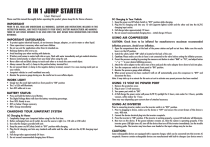 Jump Starter 6 in 1 - User Manual | Manualzz