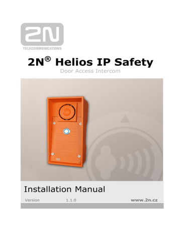 2N Helios IP Safety Installation Manual | Manualzz