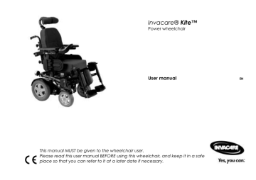 Invacare Kite Power Wheelchair User Manual | Manualzz