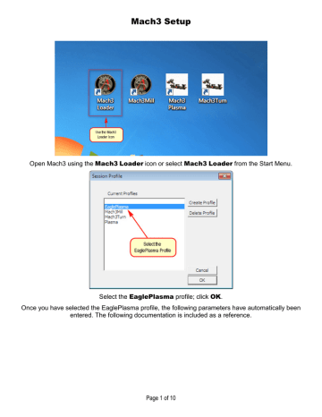 EaglePlasma Mach3 Profile User Manual | Manualzz