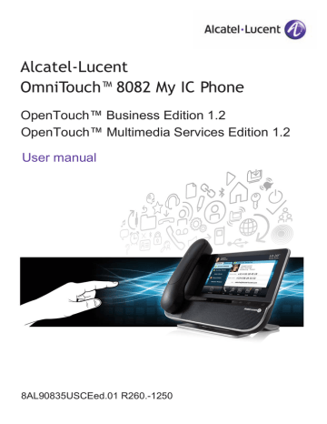 Alcatel-Lucent OmniTouch 8082 User manual | Manualzz