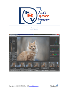 LibRaw FastRawViewer - User manual