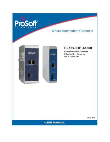 ProSoft PLX8x EIP-61850 User Manual | Manualzz