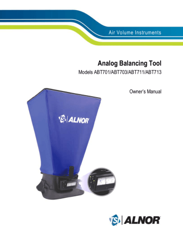 Alnor ABT701, ABT703, ABT711, ABT713 Owner's Manual | Manualzz