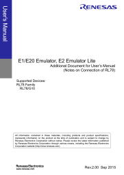 Renesas E2 Emulator Lite - User manual, Annex