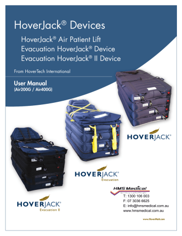 HoverJack Air Patient Lift, Evacuation HoverJack User Manual | Manualzz
