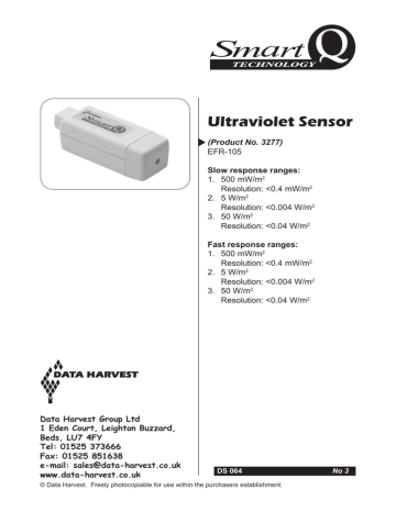 sensor manual and specifications | Manualzz