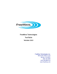 FreeWave Tool Suite 2.6.0 User Manual | Manualzz
