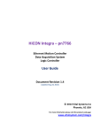 HiCON Integra pn7766 User Guide | Manualzz