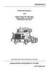 Tractor Truck M915 A3 Operator’s Manual | Manualzz