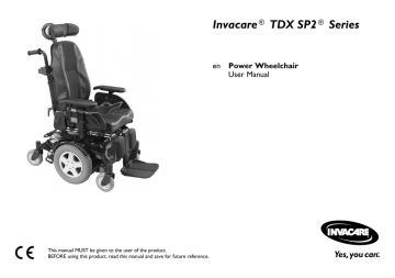Invacare TDX SP2 series User manual | Manualzz