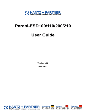 Parani-ESD 100/110/200/210 User Guide | Manualzz