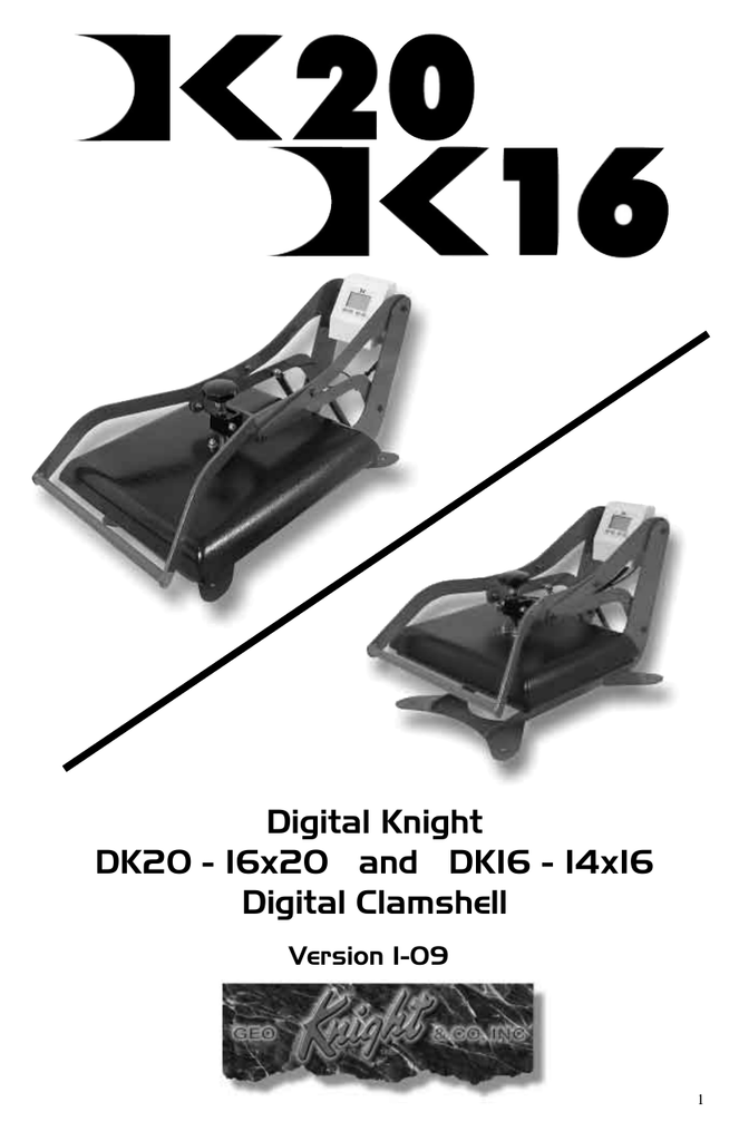 Digital Knight DK20 - Geo Knight & Co Inc | Manualzz