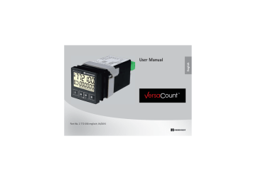 Versacount XP Multifunction Counter User Manual | Manualzz