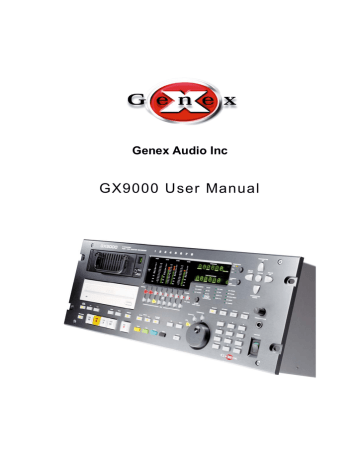Genex GX9000 User manual | Manualzz