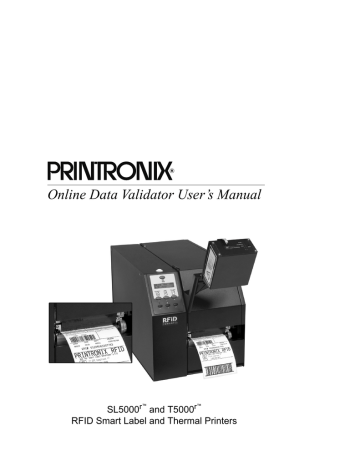 Printronix T5000r User manual | Manualzz