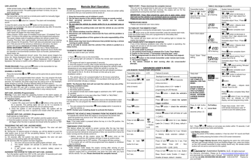Encore E-7 LCD Remote Quick Start Users Guide | Manualzz