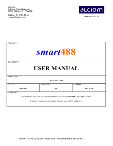 smart488 smart488 User manual | Manualzz