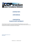 LCPtracker User Manual - Contractor's Guide | Manualzz
