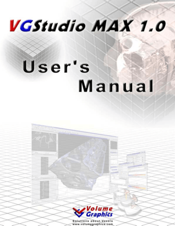 VGStudio MAX 1.0 User's Manual | Manualzz
