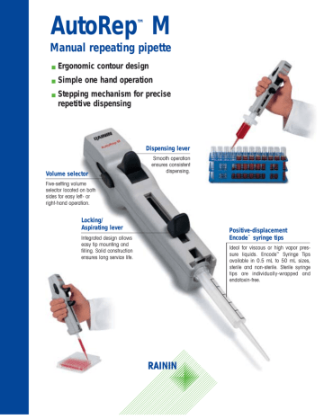 AutoRep M User Manual | Manualzz