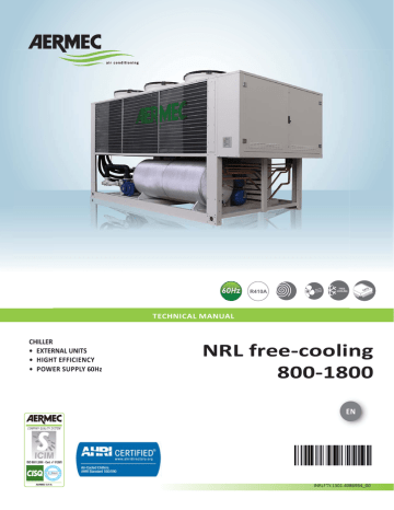 AERMEC Chiller NRL free-cooling 800-1800 Technical Manual | Manualzz