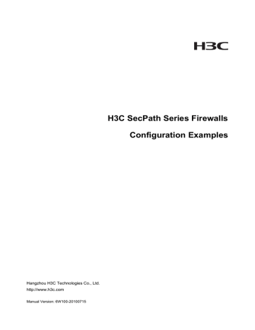 Firewall Configuration examples | Manualzz