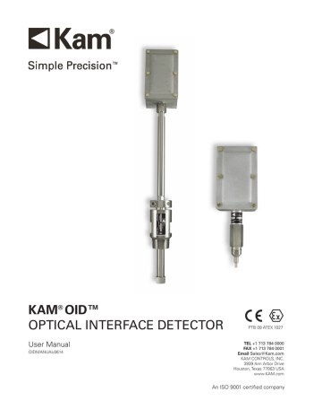 KAM Optical Interface Detector OID User Manual | Manualzz