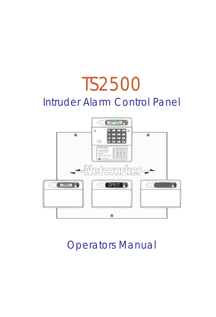 Menvier Security TS2500 Operator's Manual | Manualzz