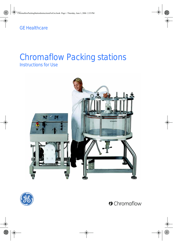 GE Chromaflow Packing stations | Manualzz