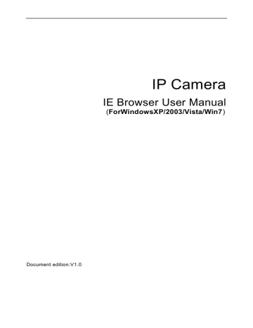 IP Camera User Manual | Manualzz
