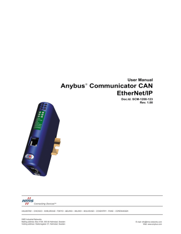 Anybus Communicator CAN EtherNet/IP User Manual | Manualzz