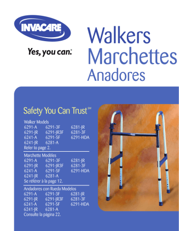 Invacare 6281-A manual | Manualzz